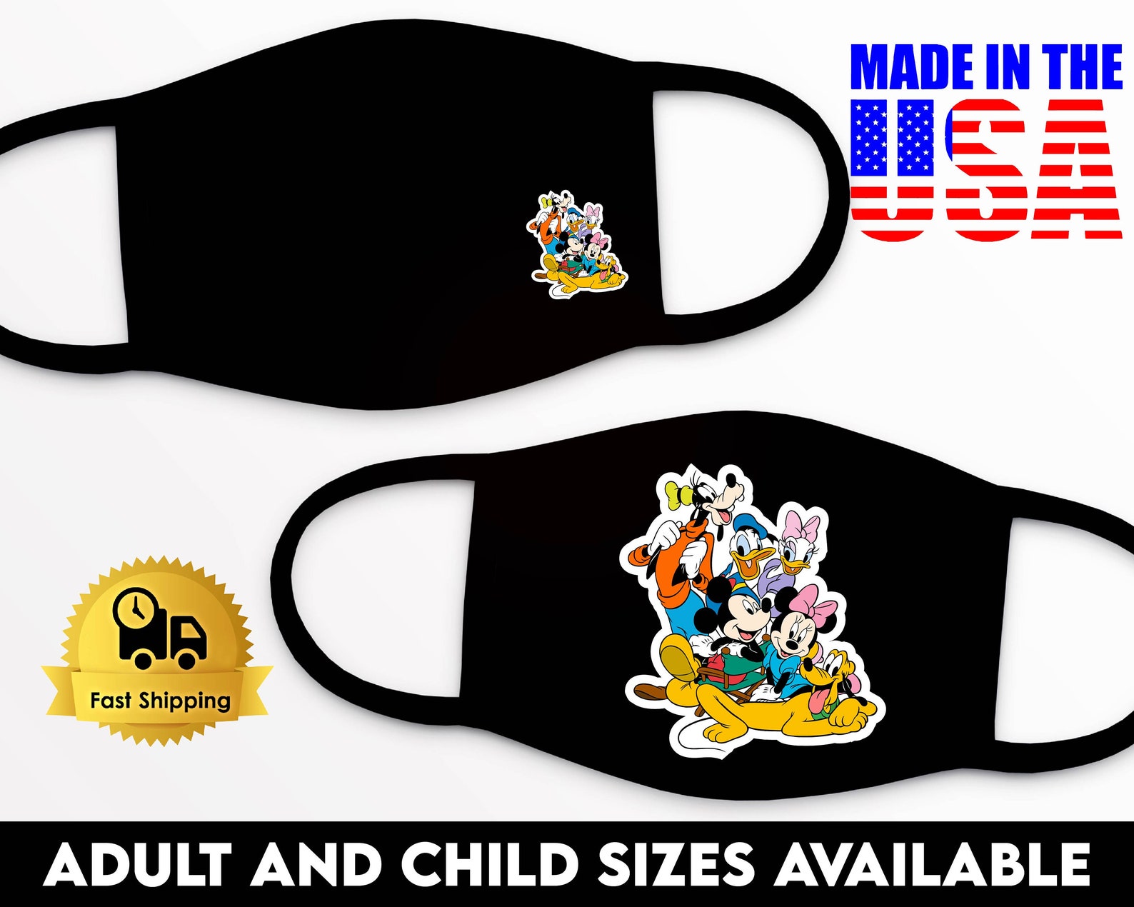 Goofy Face Mask Goofy Face Masks Disney Face Mask Social | Etsy