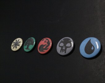 Items similar to Magic: The Gathering Mana Perler Bead Coasters - Set ...