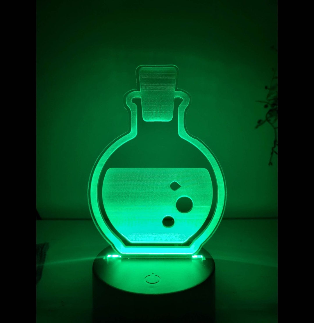 Potion Bottle Color Changing Led Blade Lamp - Etsy
