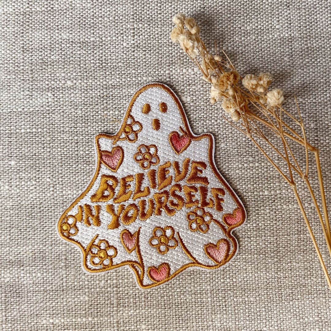 Ghost Patch - Embroidered Iron on Patches for Jackets - Spooky Season ...