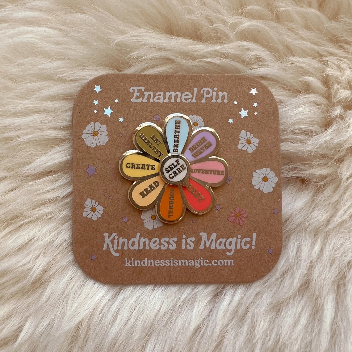 Self Care Spinner Enamel Pin Inspirational Quote - Etsy