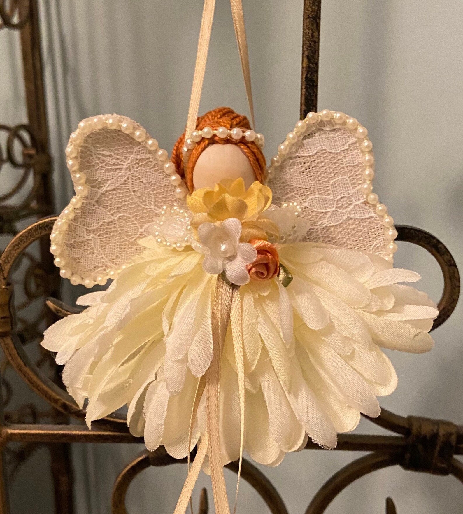 Petal Angel Ornament - Etsy
