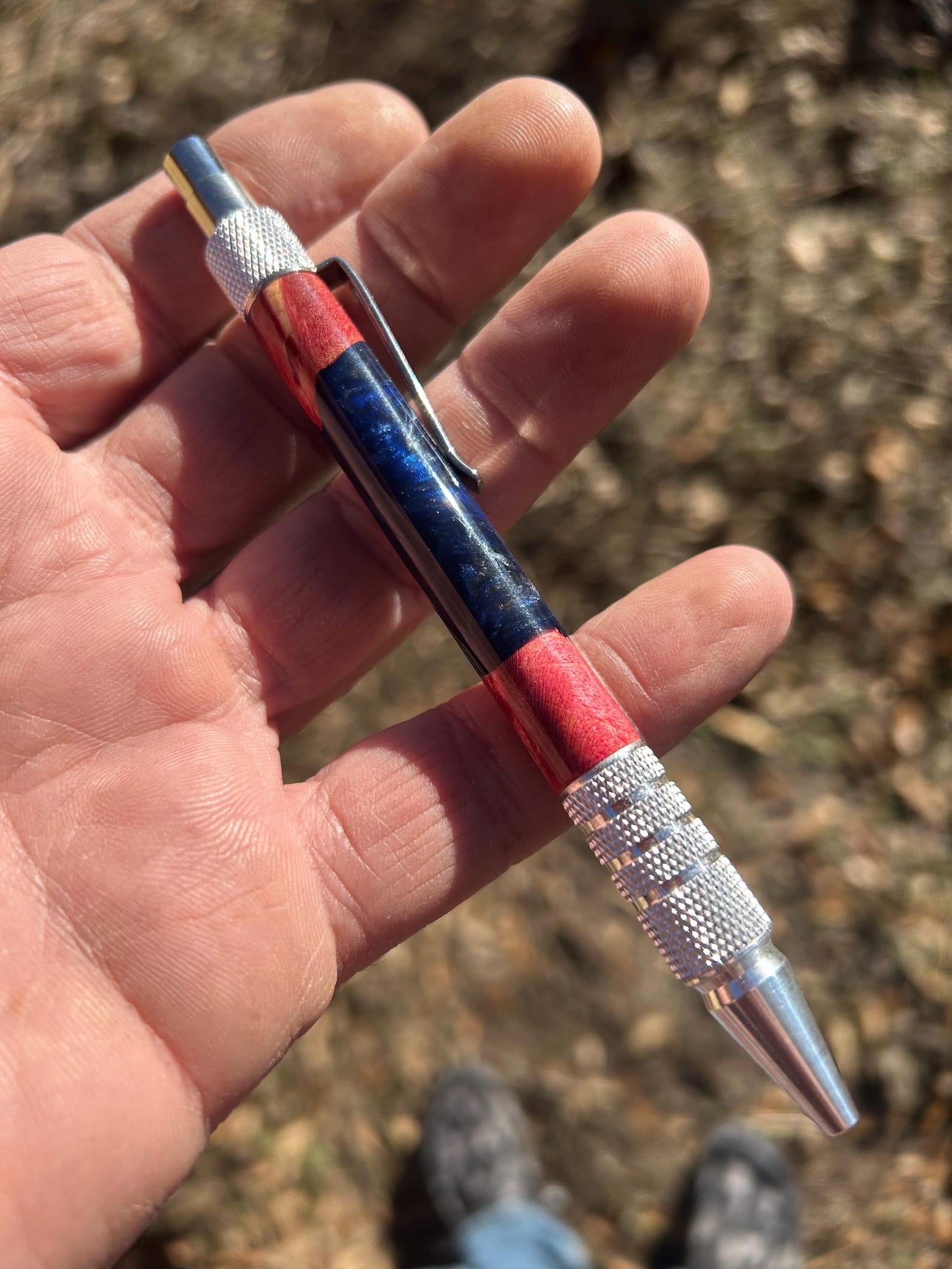Handmade Wood and Resin Click Pen - Etsy