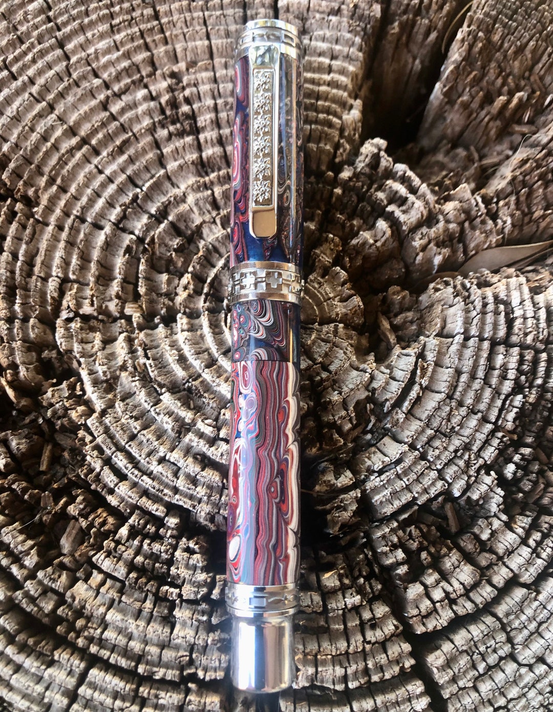 Fordite Pen Roller Ball Pen Car Guy Gift Handmade Pen Unique Gift ...