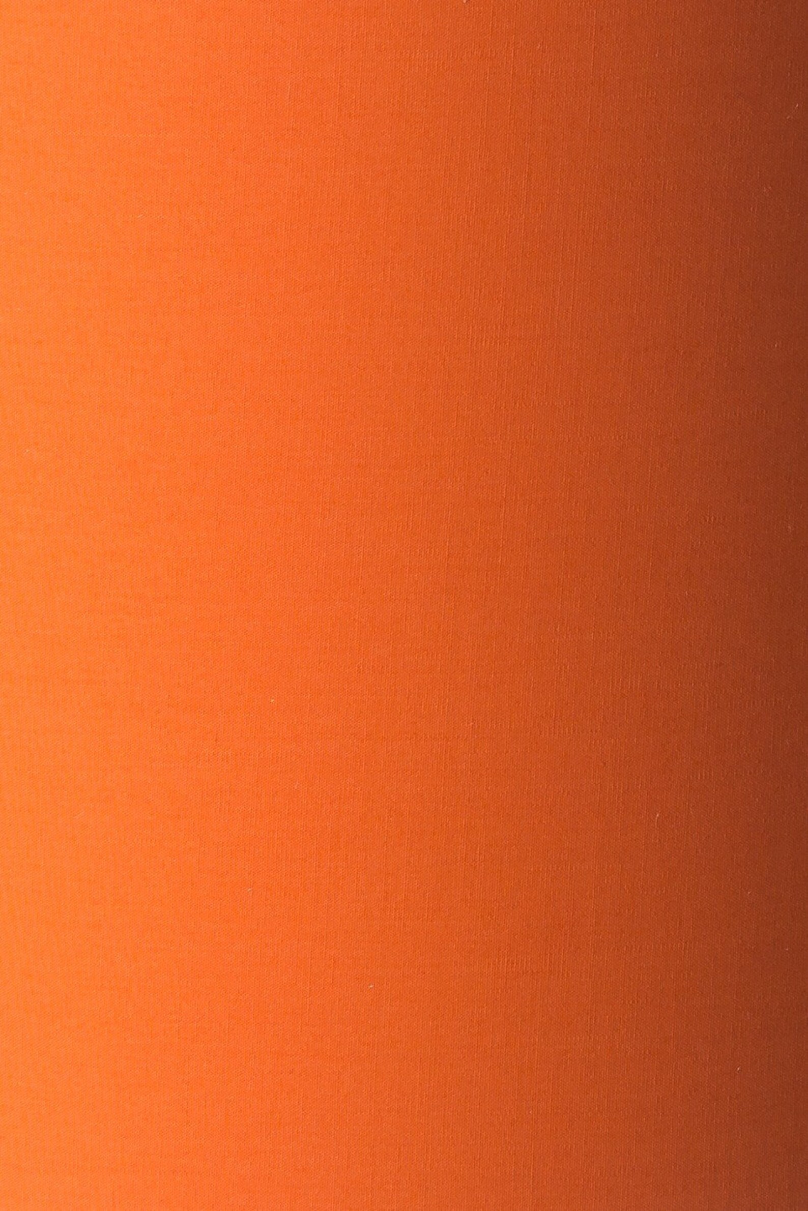 Hand Made Orange Cotton Lampshade With Bronze Shimmer Lining - Etsy