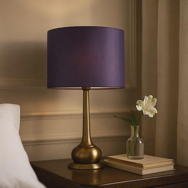 Purple Table Lamp - Etsy UK