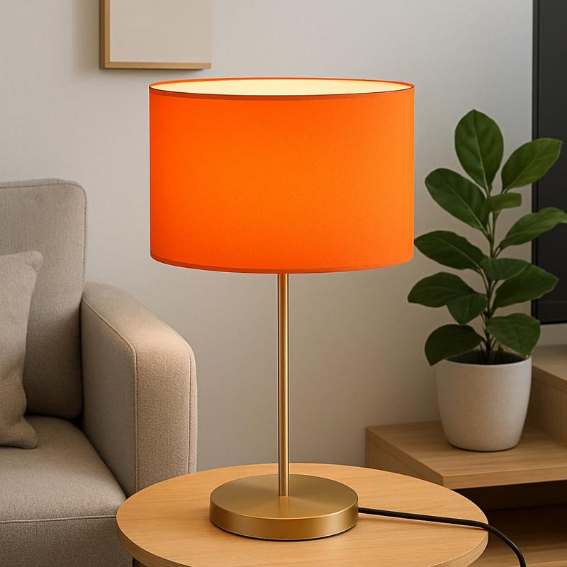 Orange Lamp Shade - Etsy UK