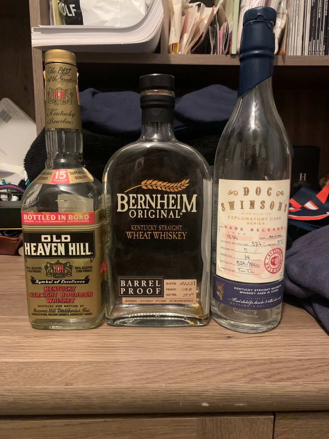 Lot of Empty Heaven Hill Allocated Bourbon Whiskey Bottles Japanese ...