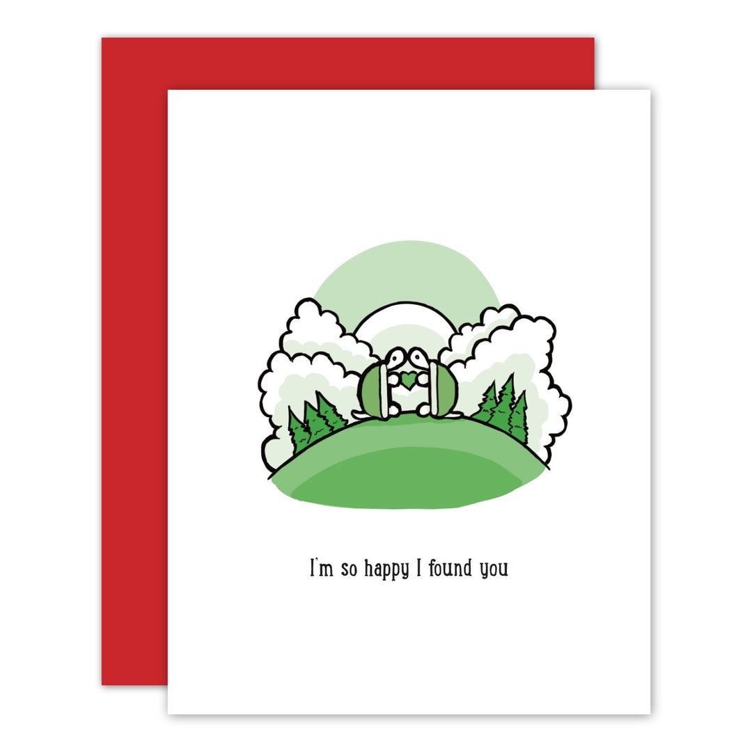 Turtle Love Card - Etsy