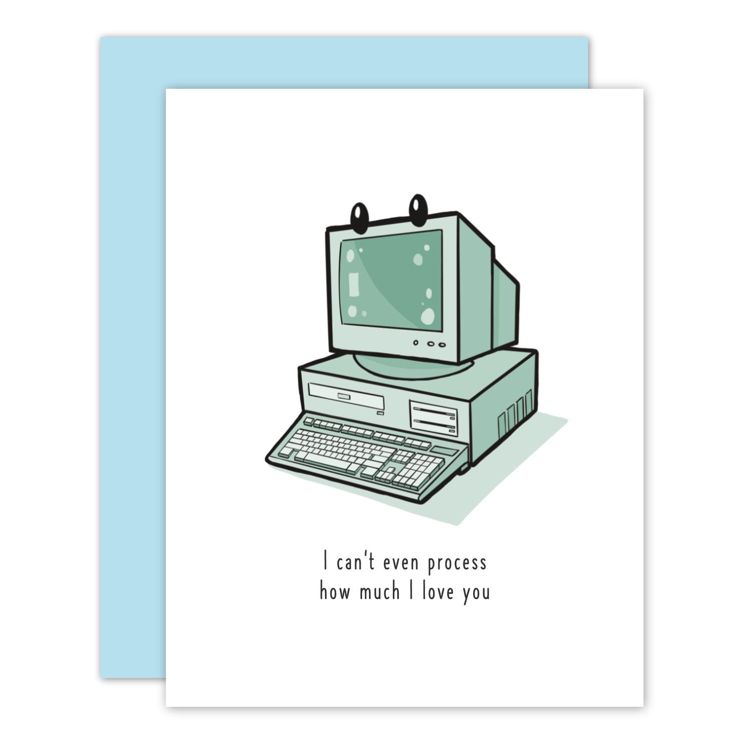 Old Computer Love Card - Etsy