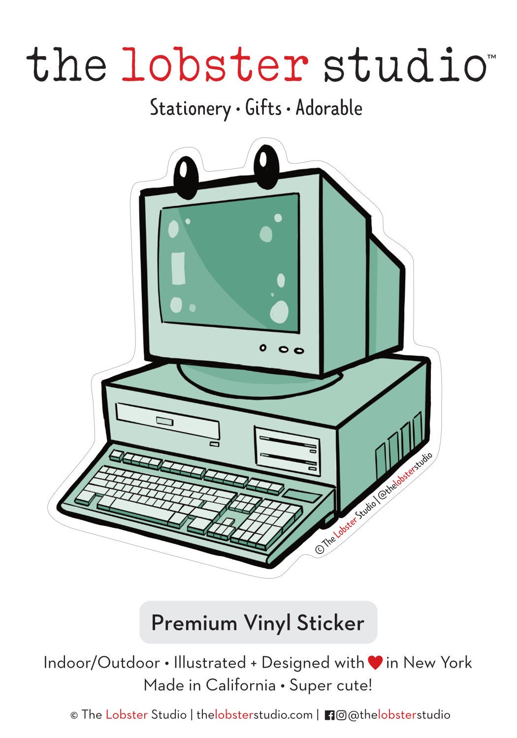 Theater of the Obsolete Desktop Computer Vinyl Sticker - Etsy