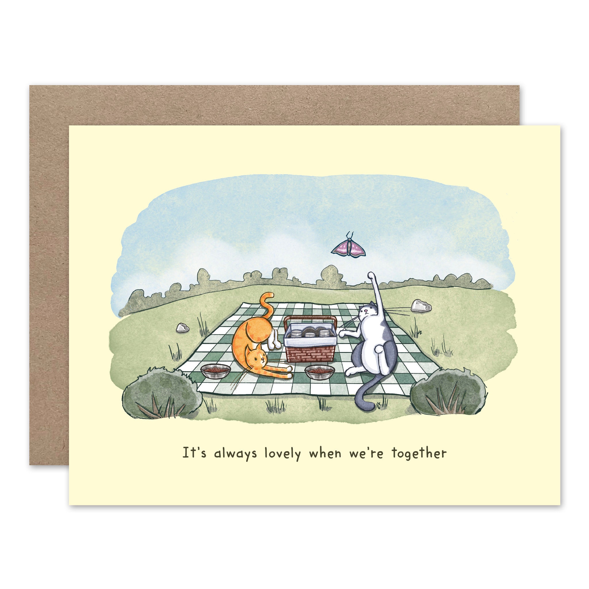 Fred Nym at a Picnic Friendship and Love Card - Etsy