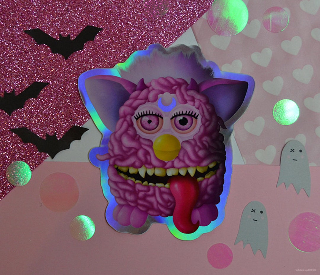 Horror Furby Holographic Stickers - Etsy