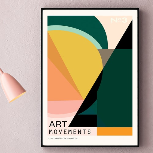 ART Movements//no3 Nordic Graphic Design Abstract Minimalist - Etsy