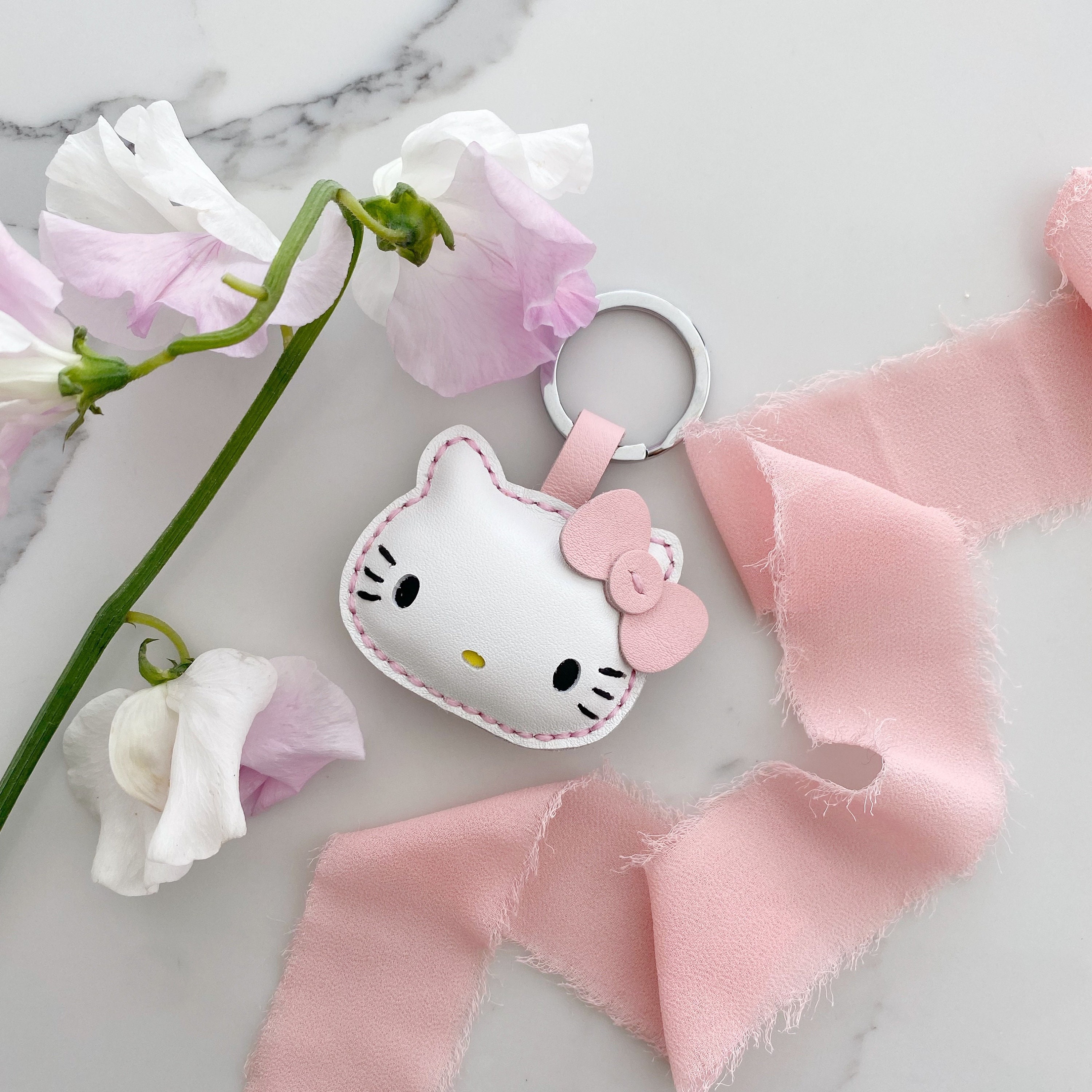 Handmade Kitty Keychain Handmade Kitty Bag Charm - Etsy