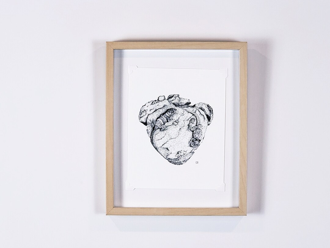 Lizard Illustration, Gallery Wall Art, Wildlife Drawing, Abstract ...