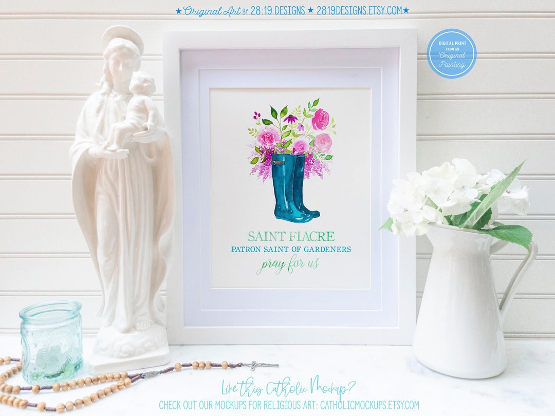 Saint Fiacre | Saintly Symbols | Patron Saint of Gardeners Flowers ...