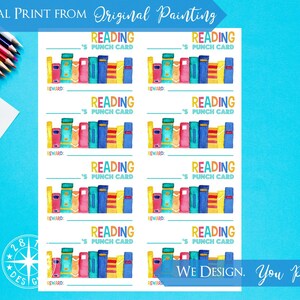 Kids Reading Log Bundle: Punch Card & Journal (digital Download) - Etsy
