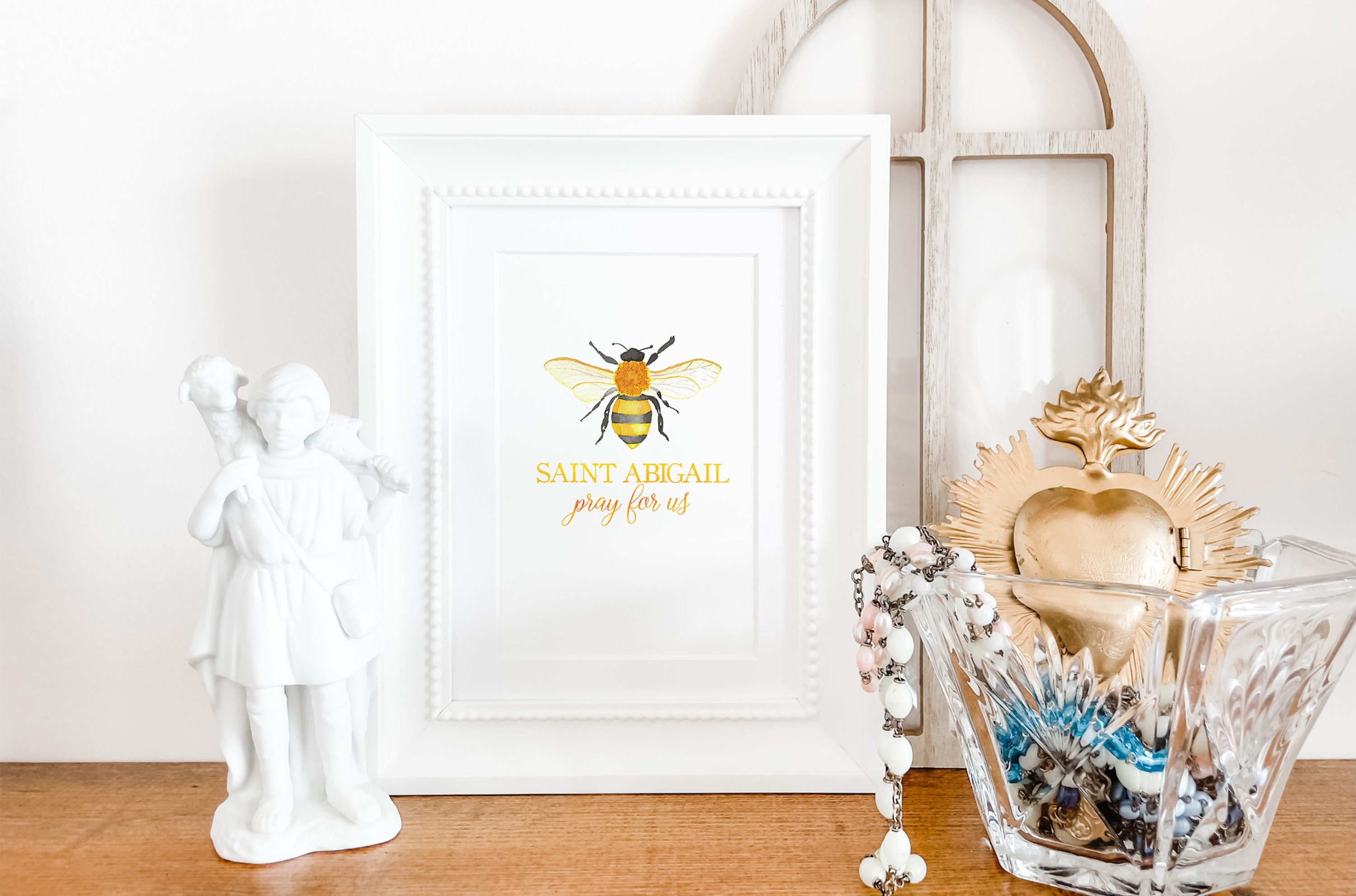 Saint Abigail | Saintly Symbols | Patron Beekeepers Honeybee Bee Patron ...