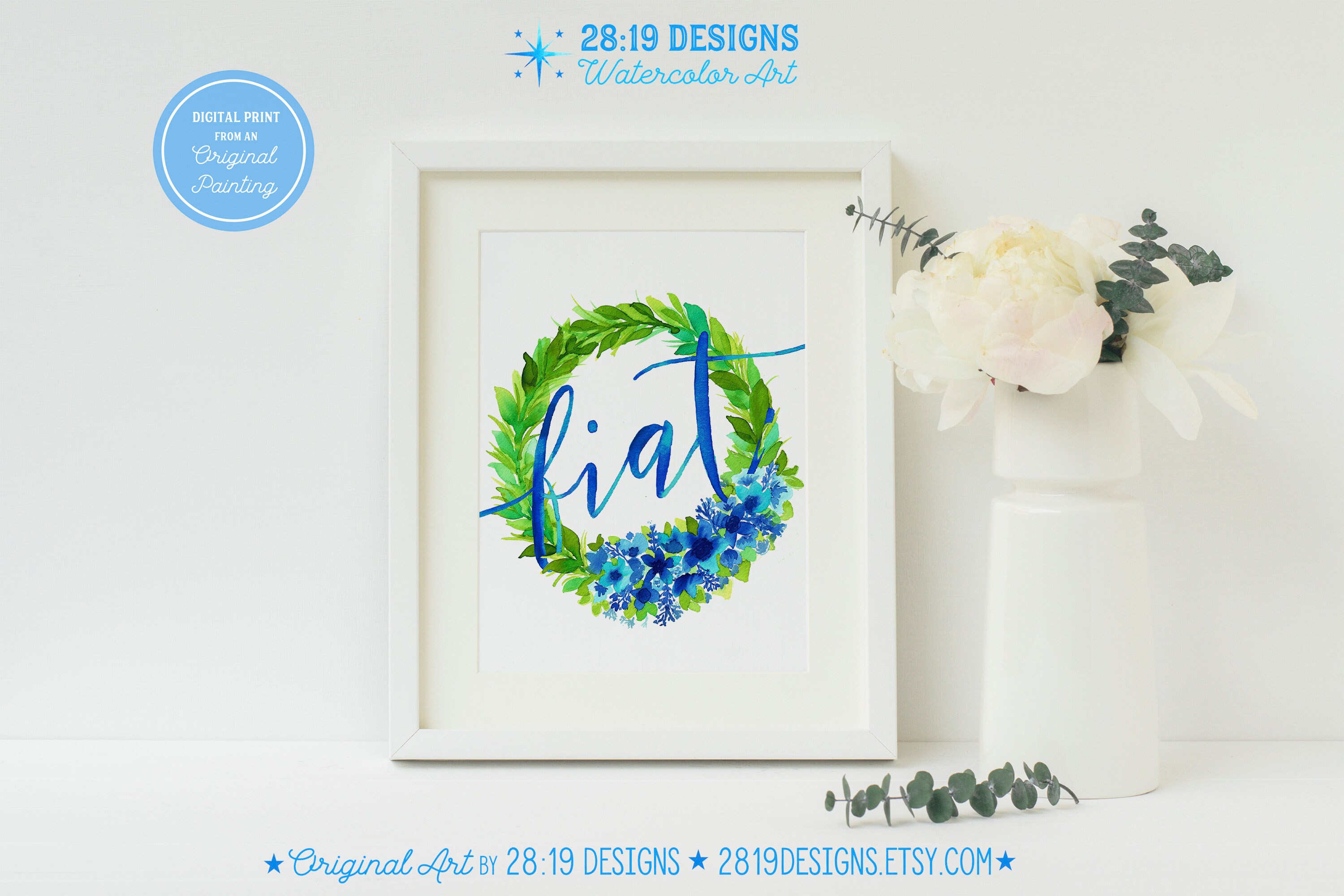 Fiat Catholic Art Print Luke 1:38 Mary's Fiat Catholic Decor Catholic ...