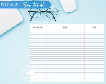 Getting Things Done GTD Capture Sheets Letter - Etsy