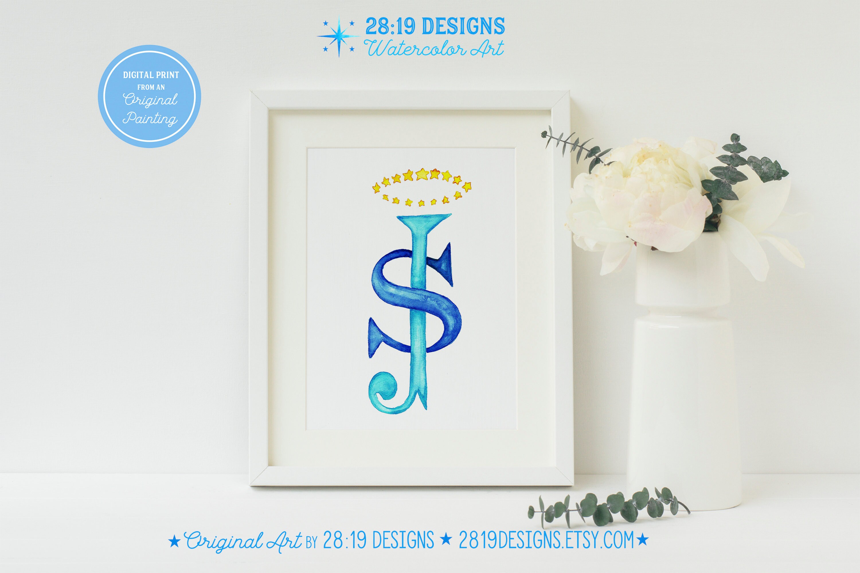 Saint Joseph Symbol St Joseph Emblem Print Jesus Christ Father ...