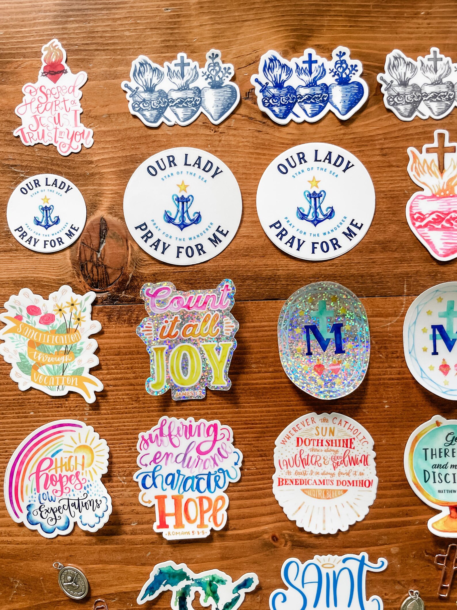 Catholic Sticker Bundle: Watercolor Catholic Christian Decals ...