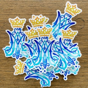 Auspice Maria Catholic Sticker: Our Lady Symbol, Marian Monogram, Mary ...