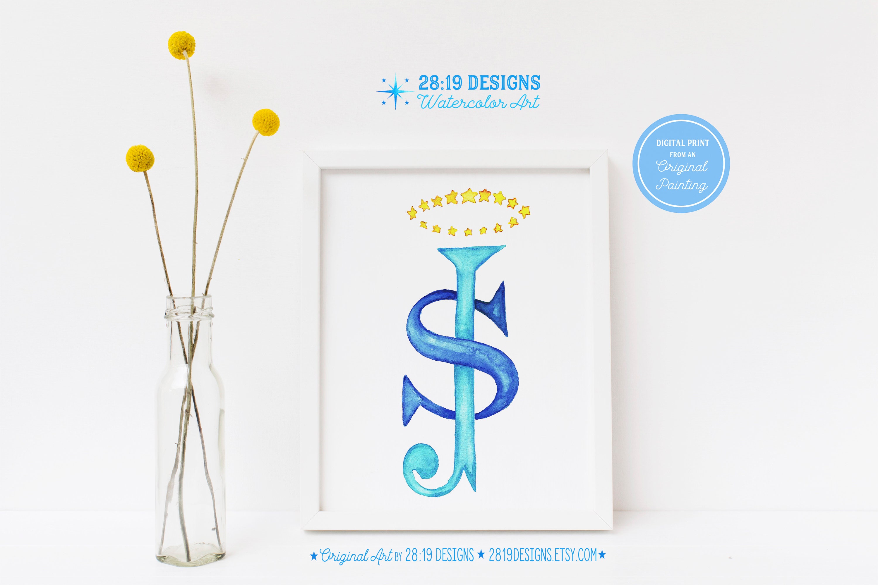 Saint Joseph Symbol St Joseph Emblem Print Jesus Christ Father ...