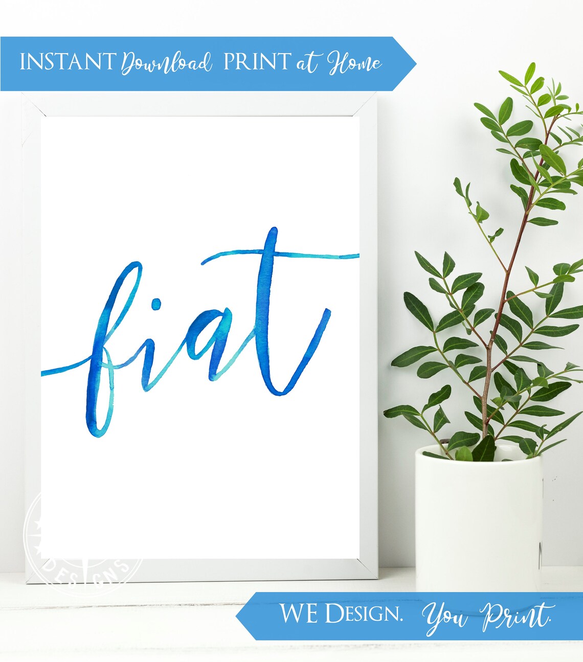 Fiat Catholic Art Print Luke 1:38 Mary's Simple Fiat Decor - Etsy