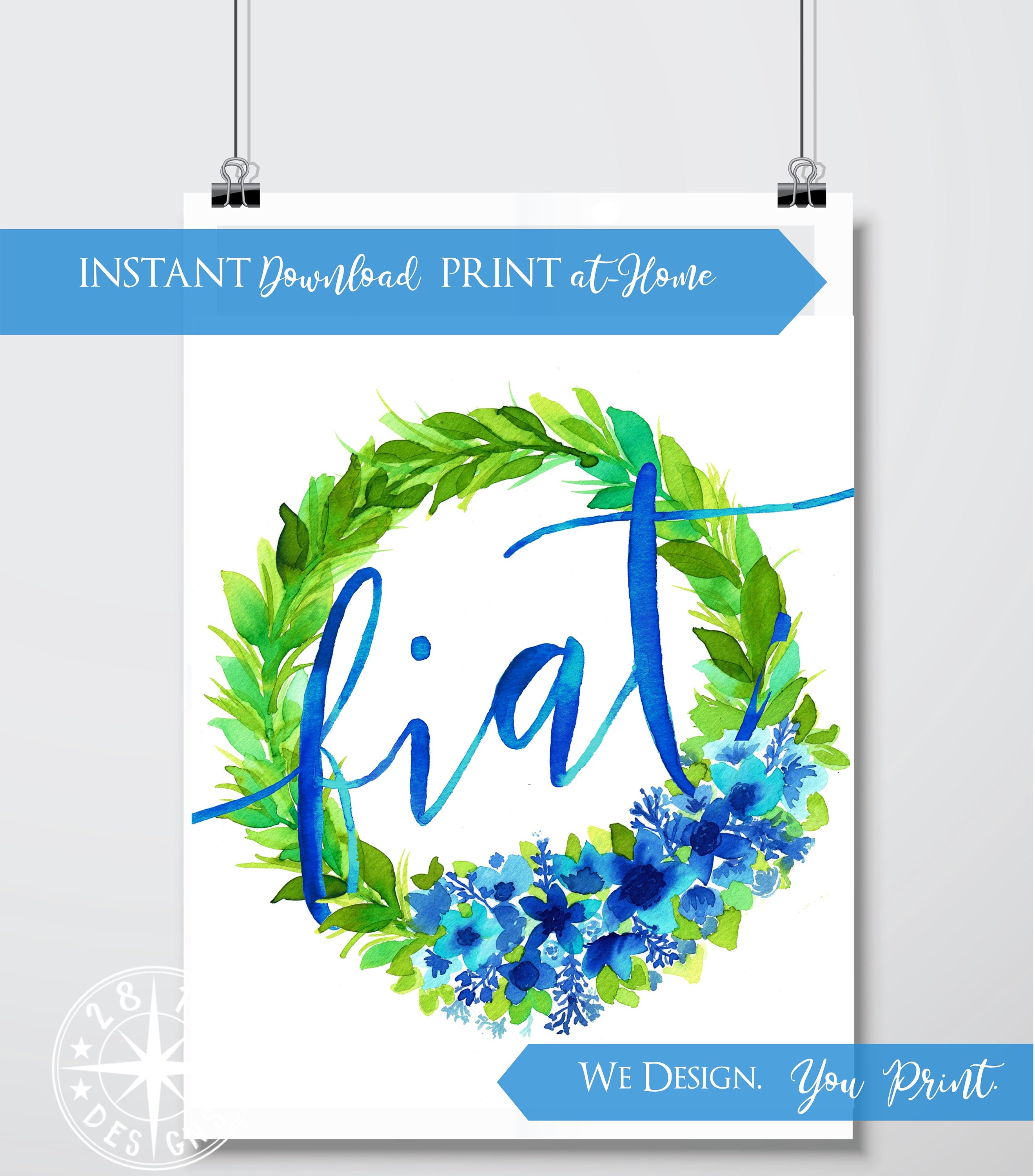 Fiat Catholic Art Print Luke 1:38 Mary's Fiat Catholic Decor Catholic ...