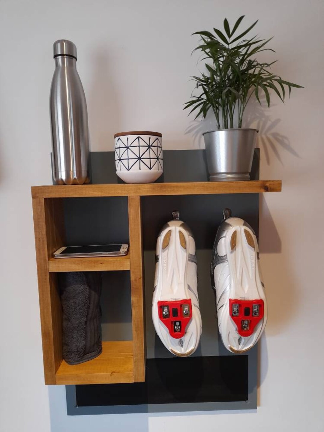 Peloton Shelf, Spin Bike or Home Gym Wooden Organiser for Your Workout ...
