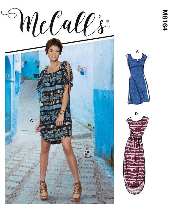 Sewing Pattern Women's Easy Dress Pattern Dress With | Etsy