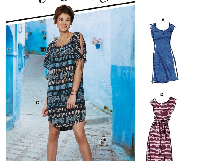 Sewing Pattern Women's Easy Dress Pattern, Dress With Pockets Pattern ...