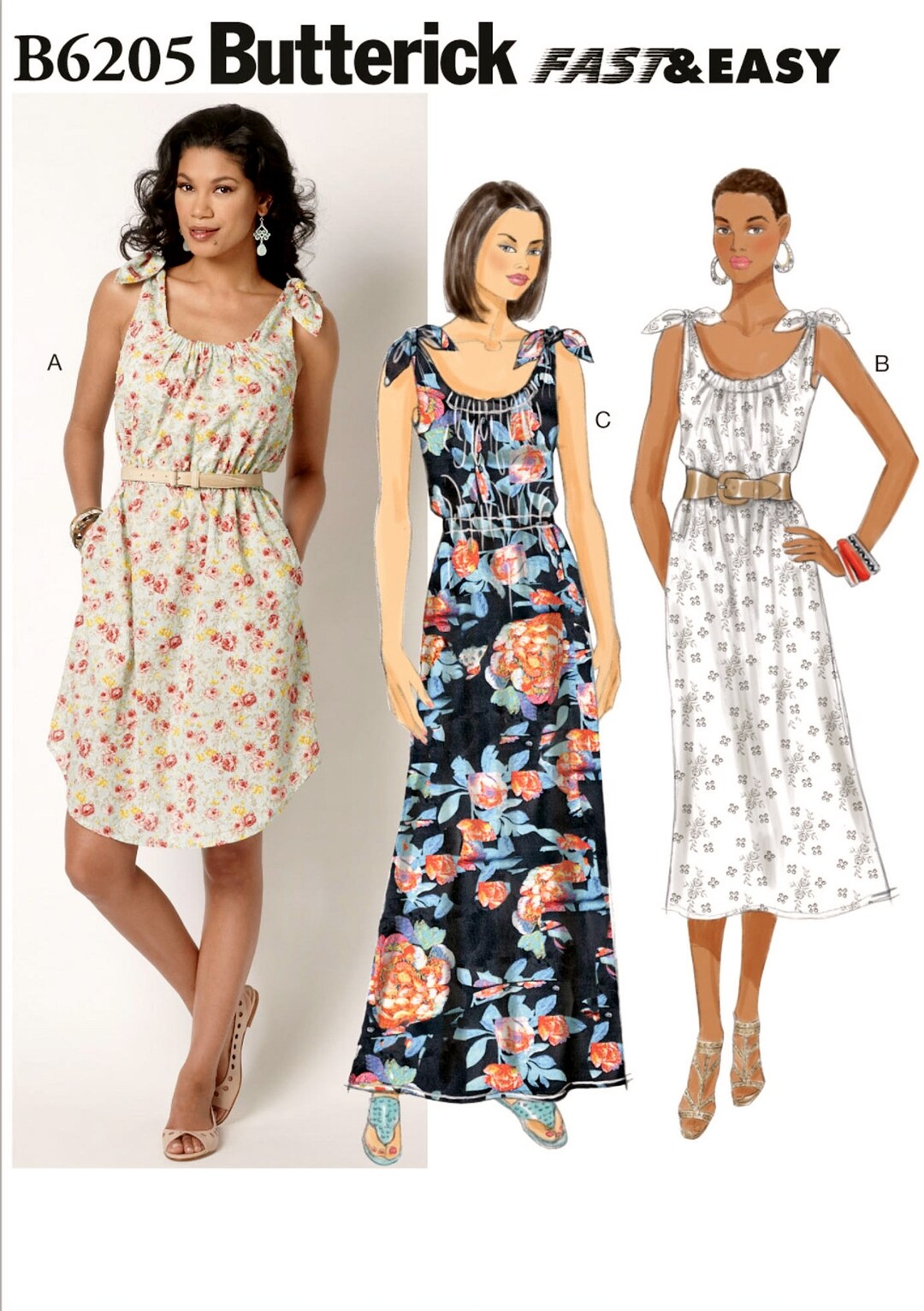 Sewing Pattern Easy Sundress Pattern, Loose Fit Pullover Sundress ...