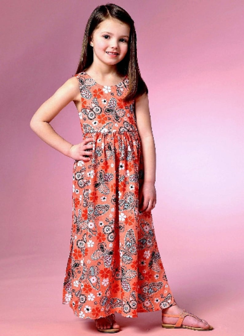 Sewing Pattern Girls' Sundress Pattern, Little Girls' Sunsuit Pattern ...