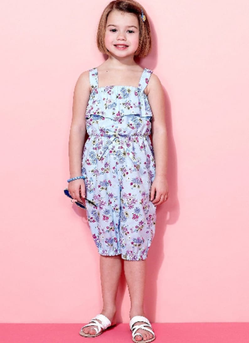 Sewing Pattern Little Girls' Jumpsuit Pattern Girls' | Etsy