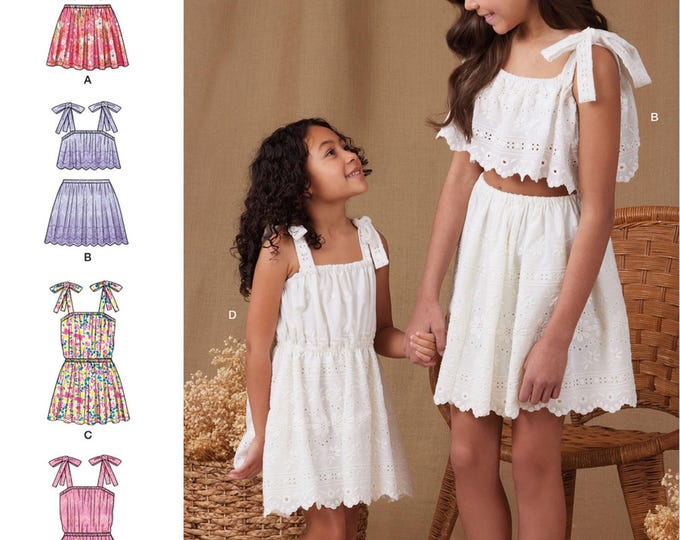 Sewing Pattern Girls' Formal Dress Pattern, Flower Girls' Dress Pattern ...