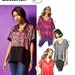 Sewing Pattern Women's Loose Fit Tops Pattern Pullover - Etsy