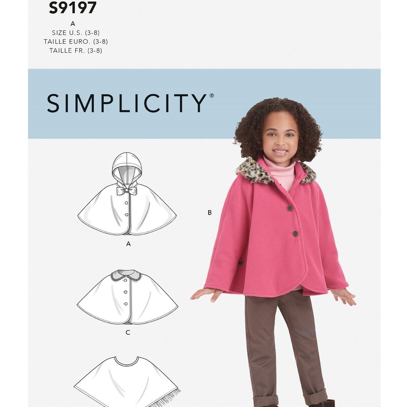 Girls Fleece Cape - Etsy