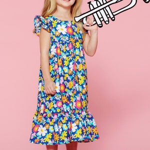 Sewing Pattern Girls' Dress Pattern, Tween Girls' Learn to Sew Dress ...