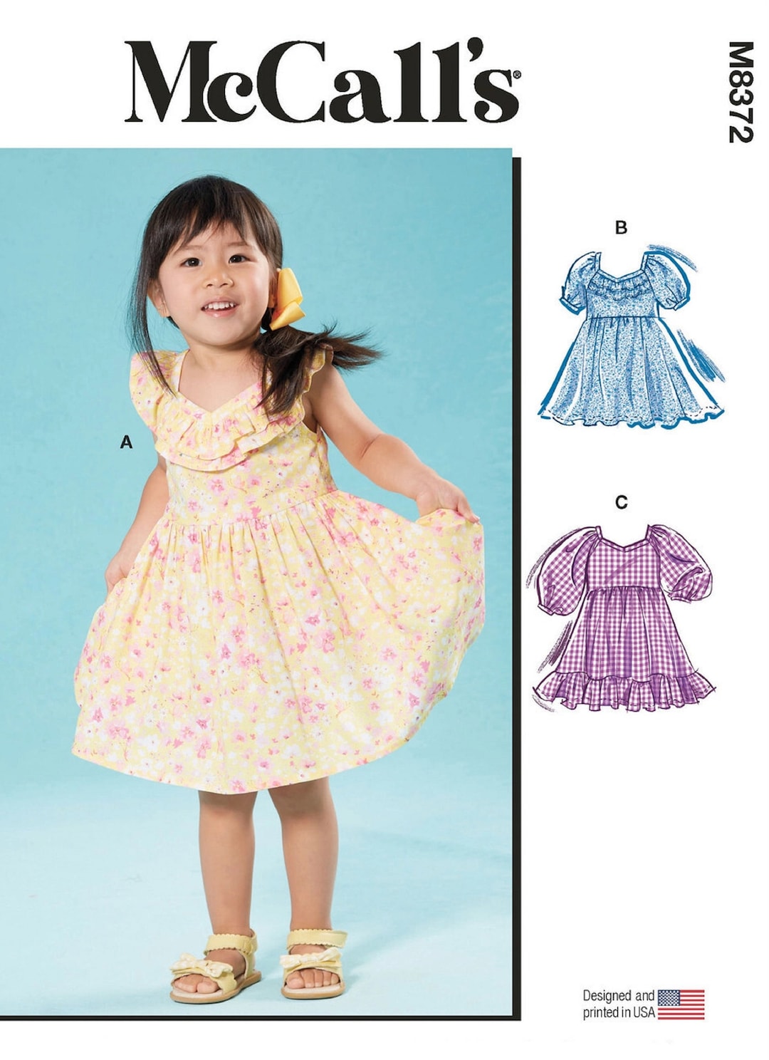 Sewing Patterns Toddlers' Dress Pattern, Baby Girls' Dress Pattern ...