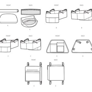 Sewing Patterns Walker Pockets Pattern, Wheeled Walker Accessories ...
