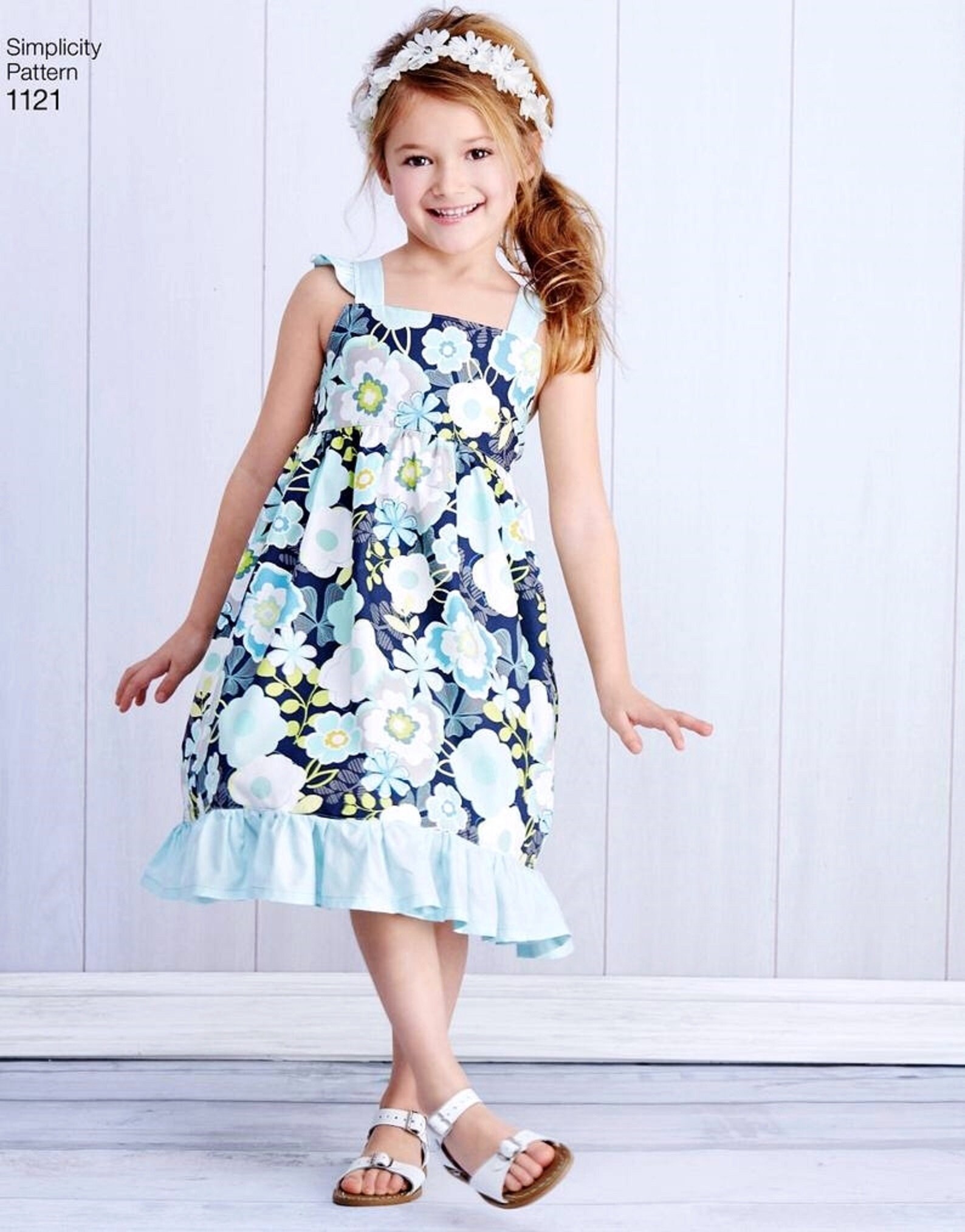 Sewing Pattern Girls' Sundress Pattern Girls' Ruffle | Etsy