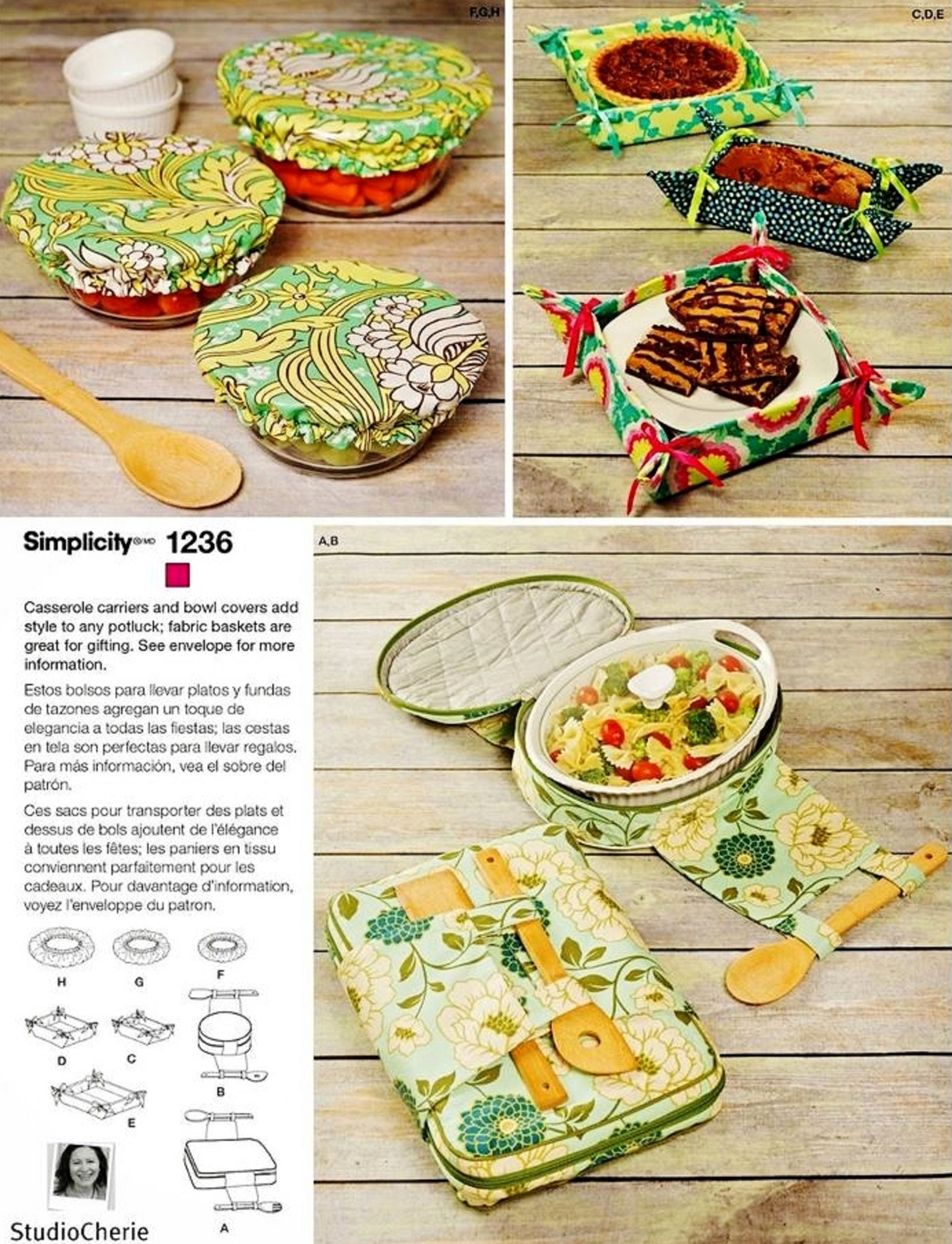 Sewing Pattern Casserole Carriers Pattern Fabric Bowl Covers - Etsy