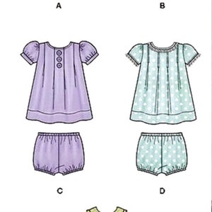 Sewing Pattern Babies' Dress and Panties Pattern, Toddler Dress Pattern ...