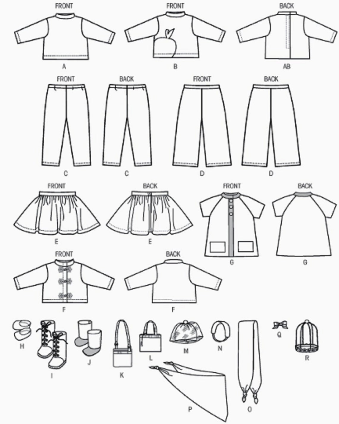 Sewing Pattern 18 Inch Doll Clothes 18 Doll Clothes Etsy