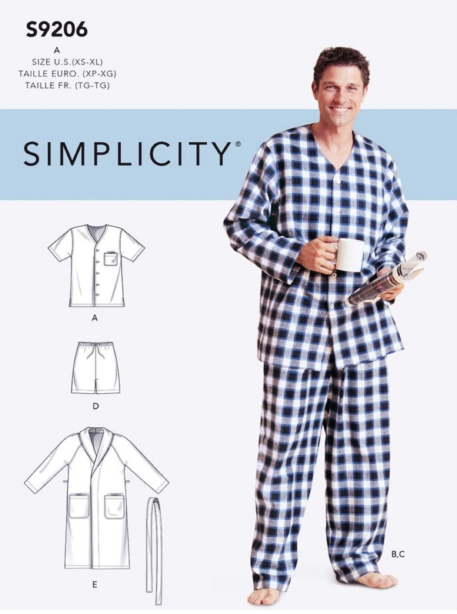 Sewing Pattern for Men's Pajama's and Robe Men's | Etsy