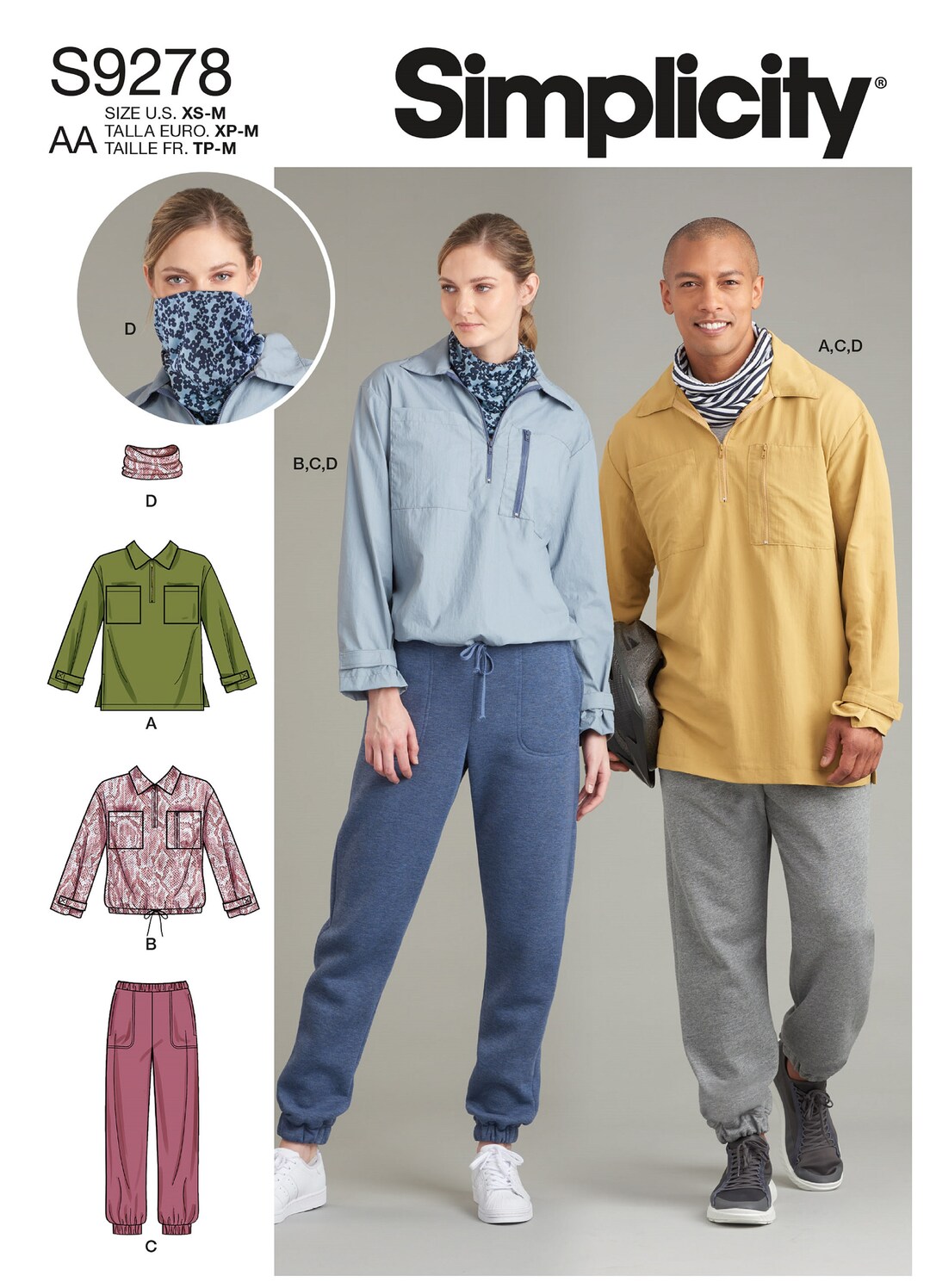Sewing Pattern Unisex Tops and Sweatpants With Pockets Pattern, Long ...