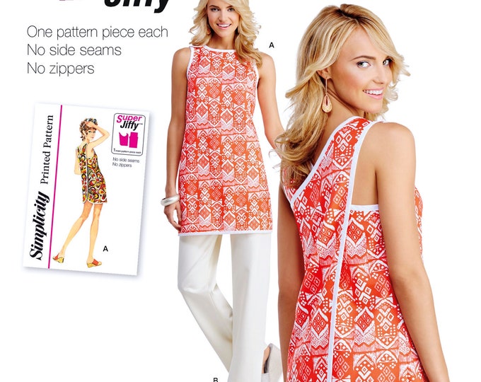 Sewing Pattern Jiffy Wrap Tunic Pattern, Pull on Pants Pattern, Beach ...